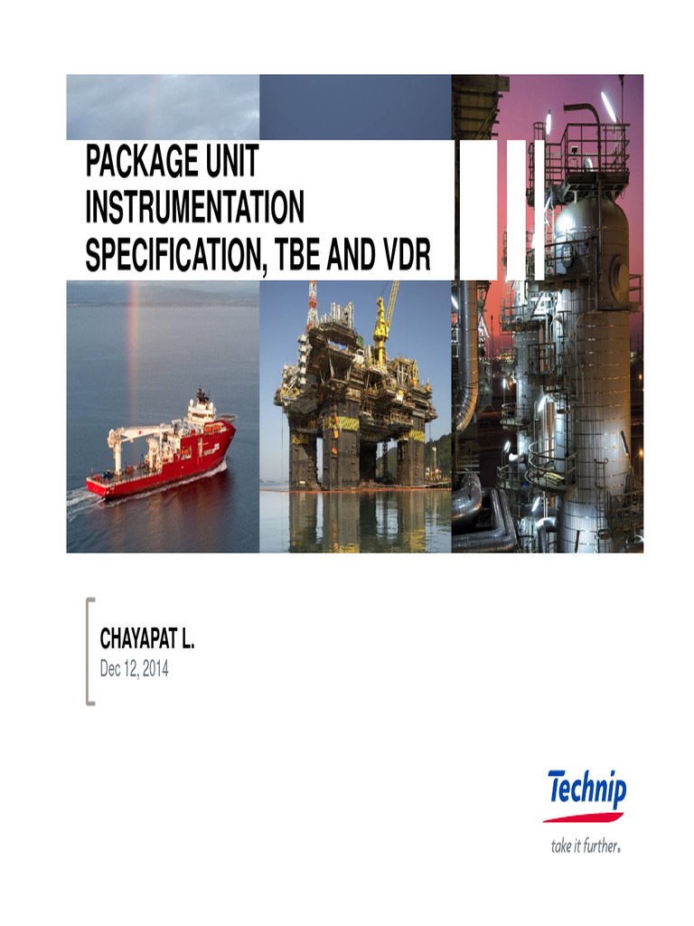 Package Unit Instrumentation Specification - TBE and VDR | PDF | Valve | Programmable Logic ...
