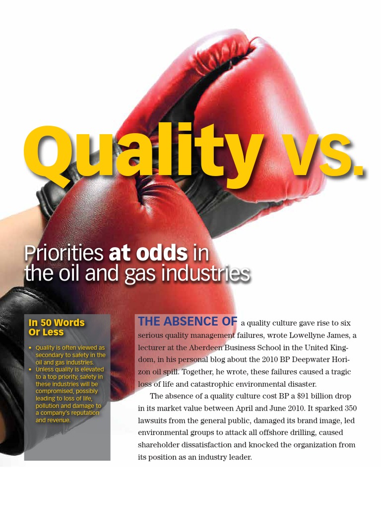 Quality Vs Safety | PDF | Risk Management | Risk