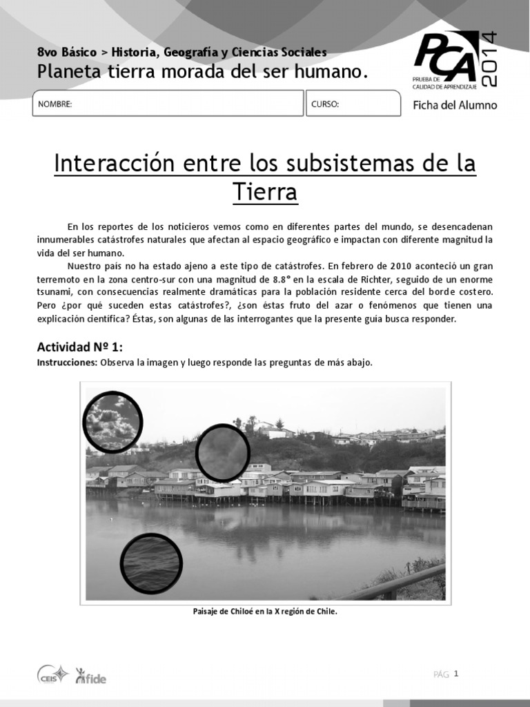 Interacciones de los Subsistemas Terrestres | PDF | Tierra | Tsunami