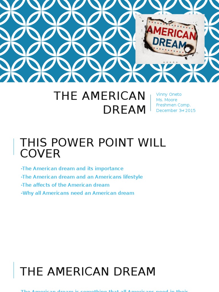 Understanding the American Dream | PDF | Social Science | Lifestyle