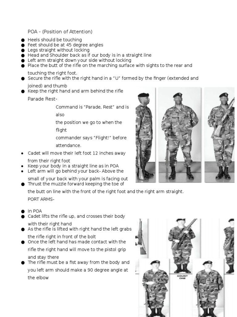 POA - (Position of Attention) | PDF | Foot | Hand