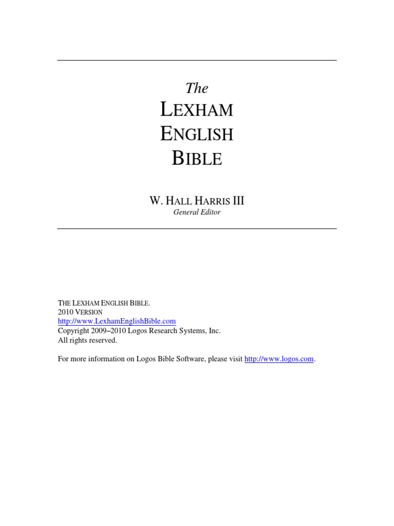 Lexham English Bible | John The Baptist