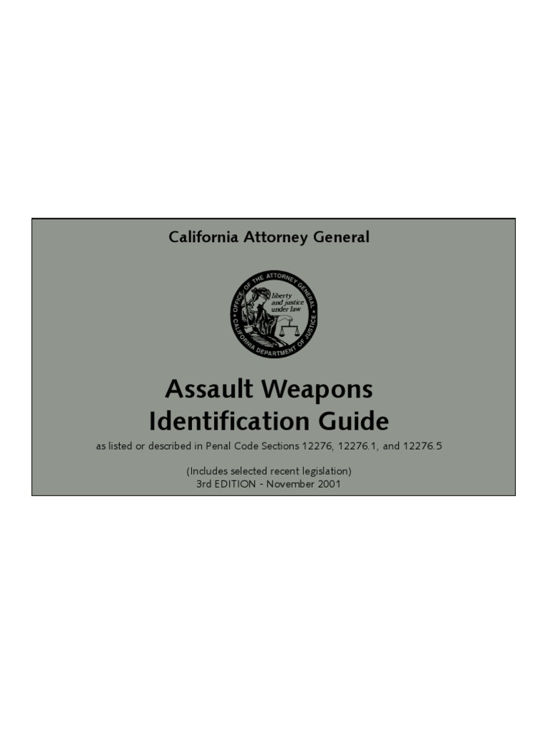 Cal Assault Weapons Guide | PDF