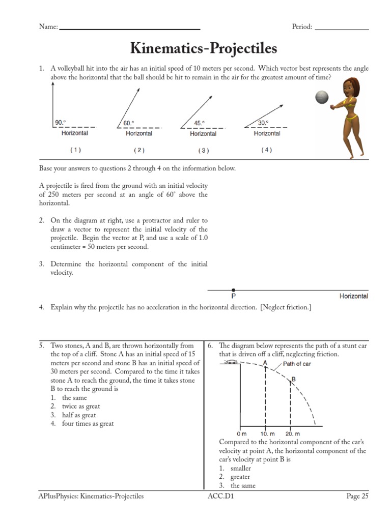 NYS Physics Regents - Kinematic/Projectile | PDF | Classical Mechanics ...