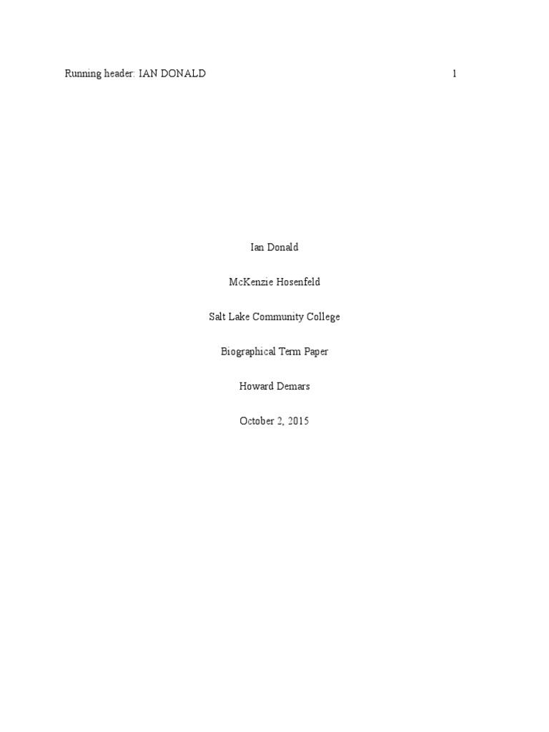 Ian Donald | PDF | Medical Ultrasound | Medicine