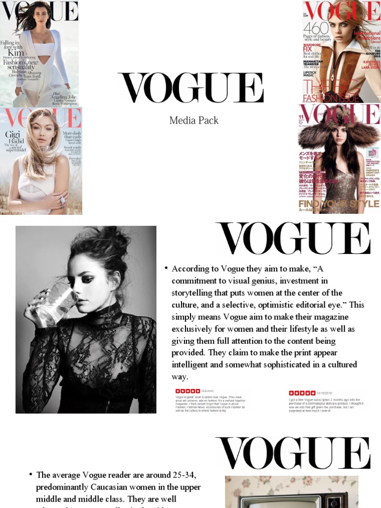 Vogue Media Pack | PDF | Vogue (Magazine) | Websites