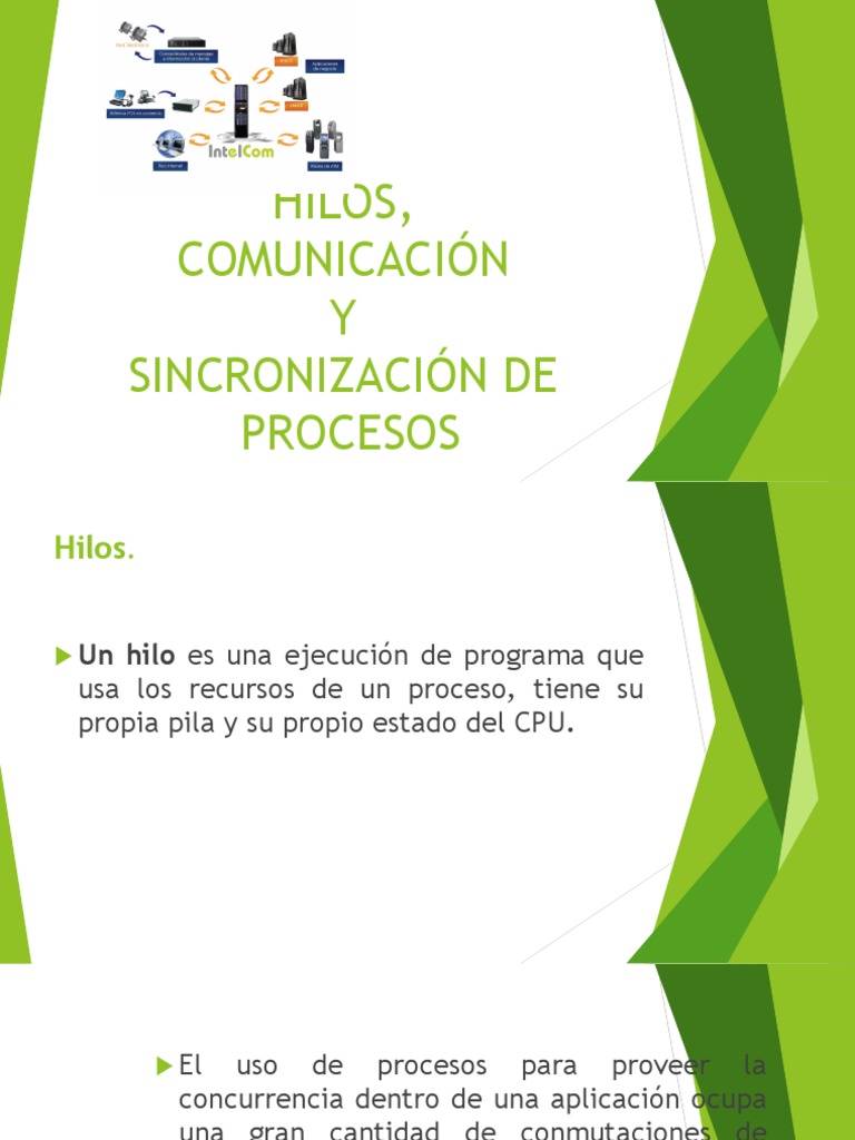 Hilos y Sincronizacion de Procesos | Hilo (Informática) | Proceso (Computación)