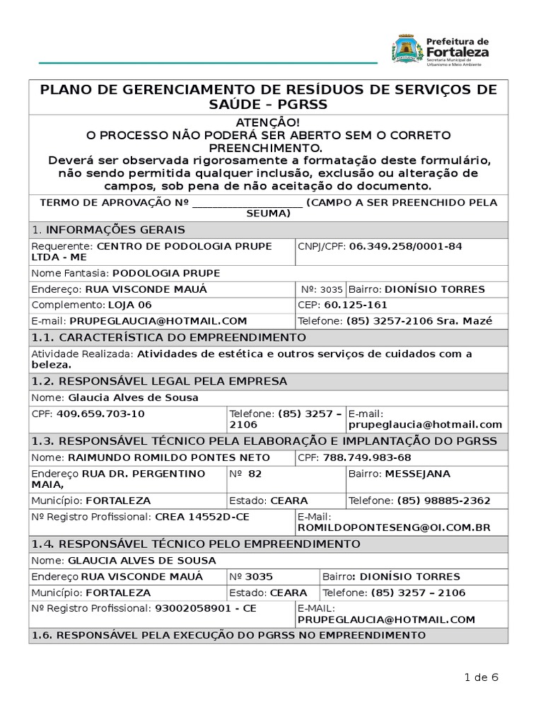 Plano - de - Gerenciamento - de - Residuos - Solidos - Pgrs - PRUPE ...