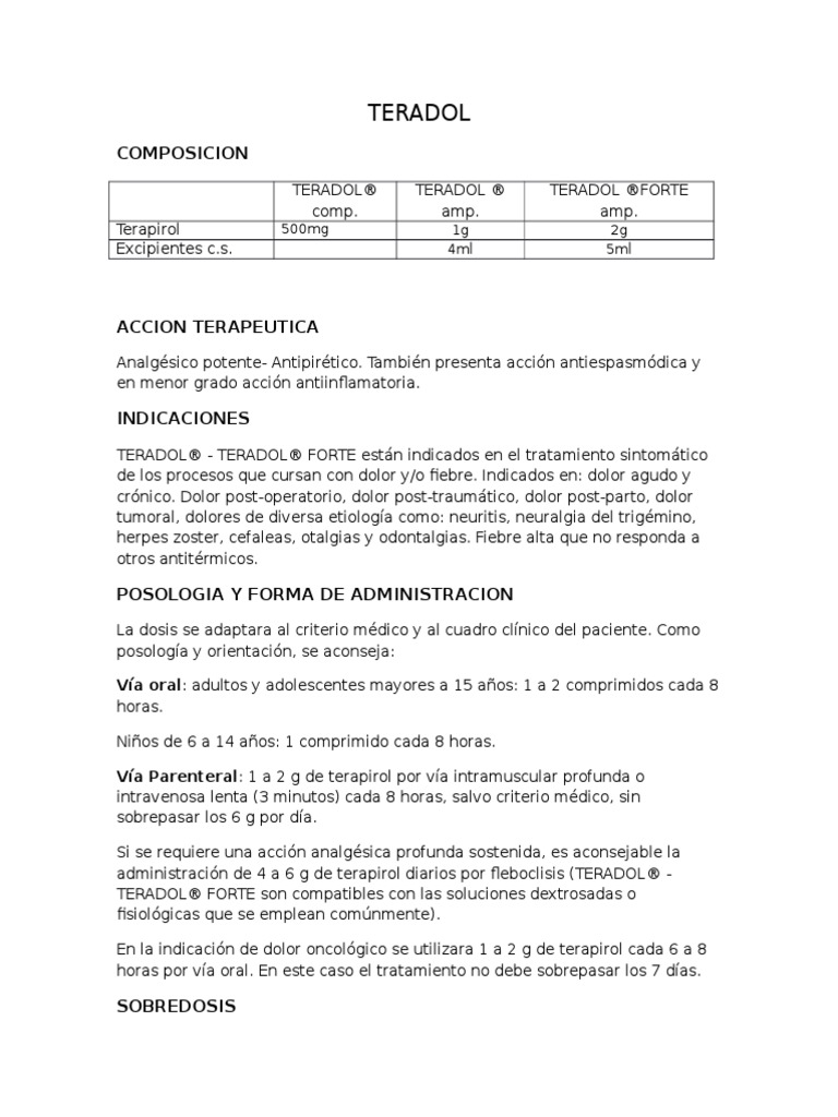 Terald Ol | PDF | Droga anti-inflamatoria libre de esteroides | Alergia