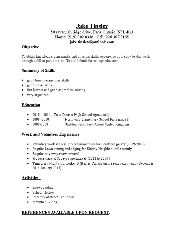 Jakes Resume | PDF | Career & Growth | Business