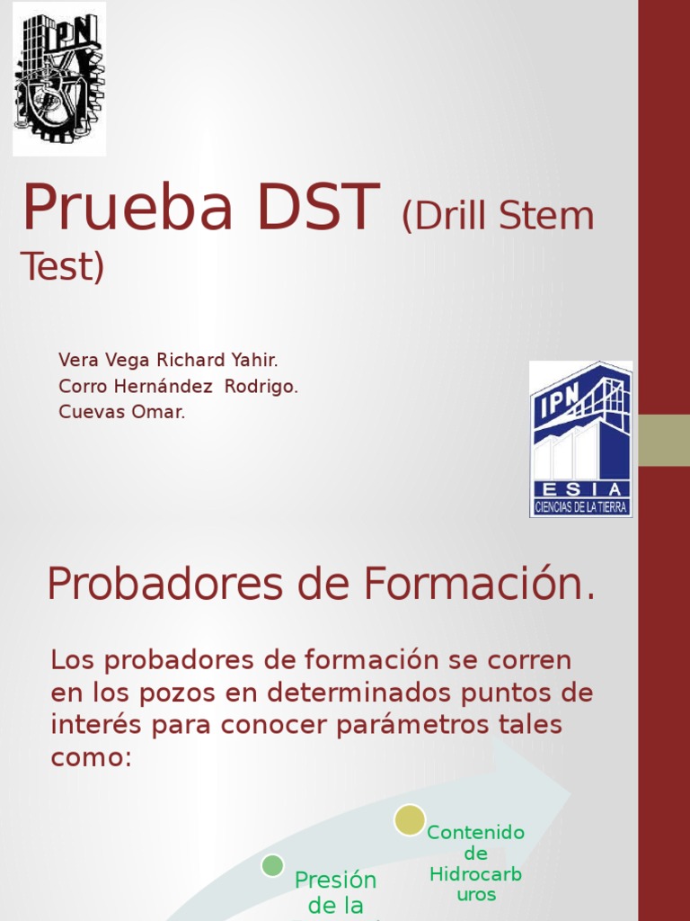 Prueba DST (Drill Stem Test) | PDF | Herramientas | Presión
