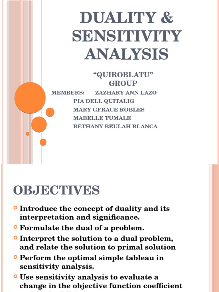 Chapter 4-Duality & Sensitivity Analysis | PDF | Mathematical Optimization | Linear Programming