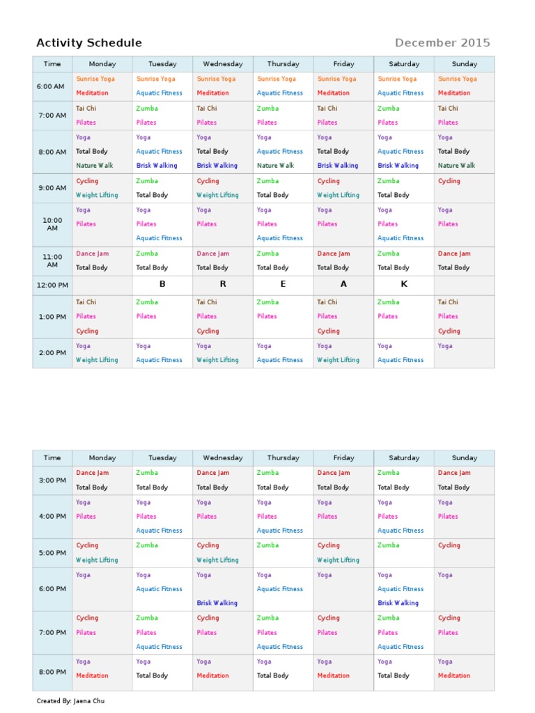 English Limitless Schedule | PDF