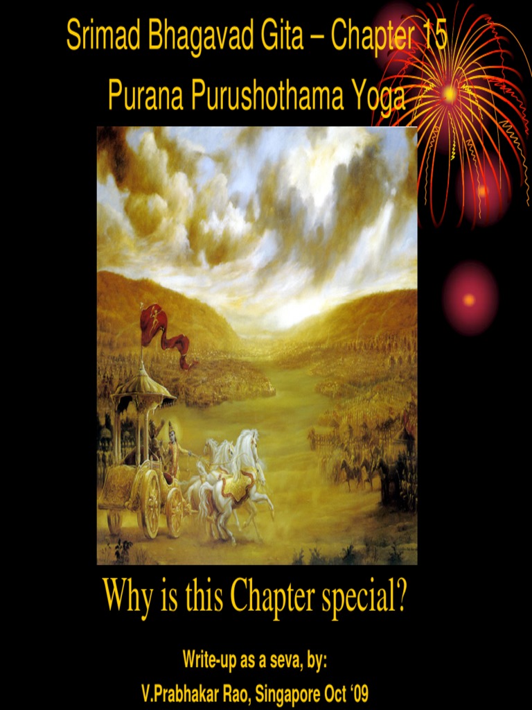 Chapter 15: Purana Purushothama Yoga | PDF | Bhagavad Gita | Vishnu
