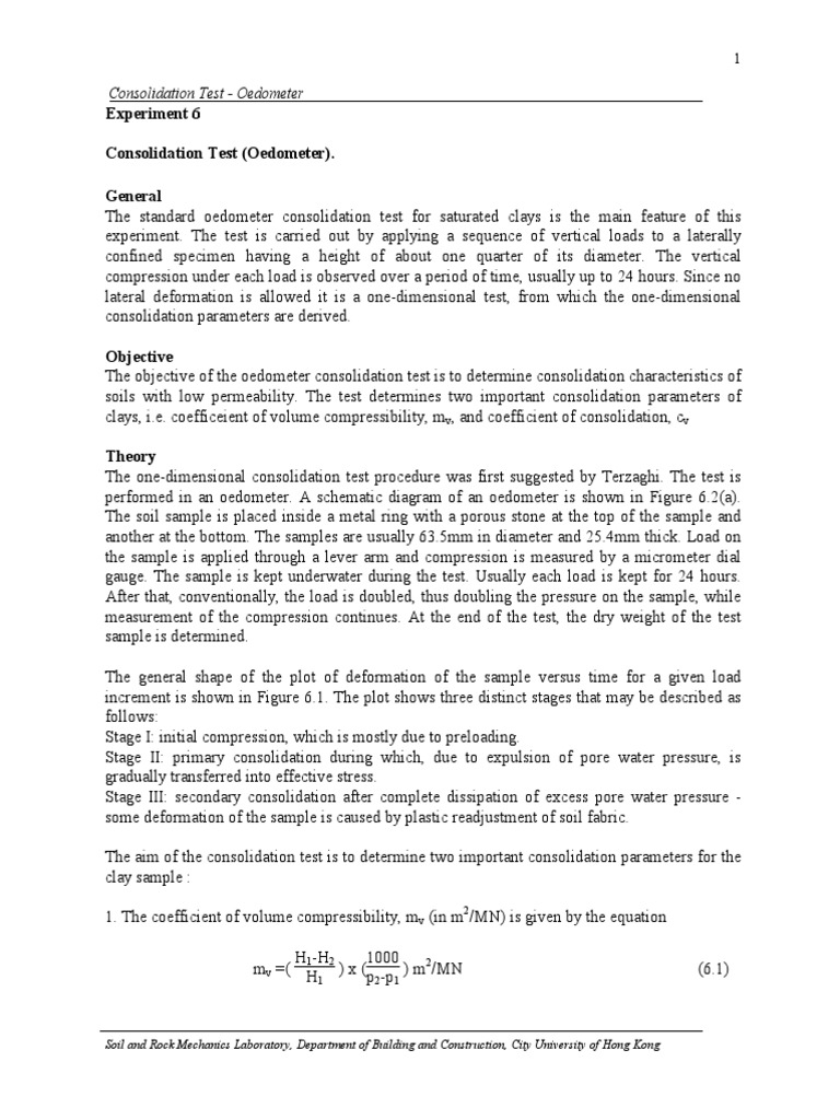Fundamental Procedure For Experiments Soil Lab | PDF | Soil | Materials