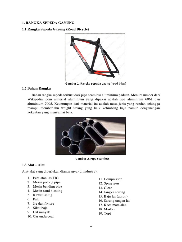 Rangka Sepeda Gayung | PDF