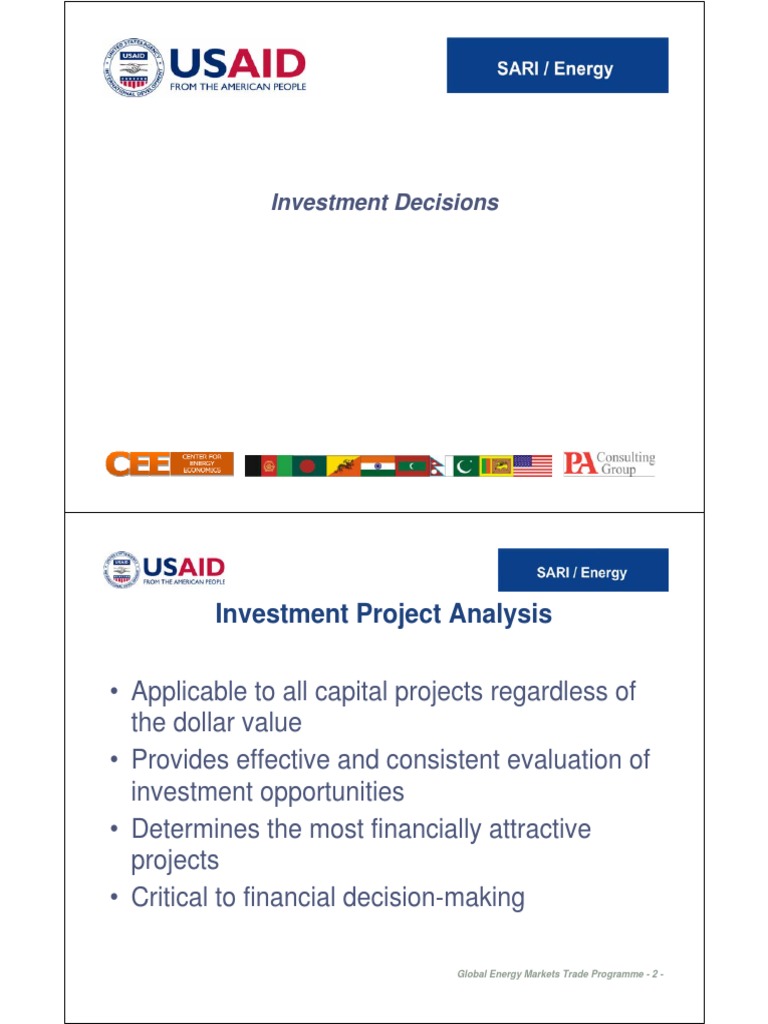 Investment Project Analysis Overview | PDF | Project Finance | Cost Of ...