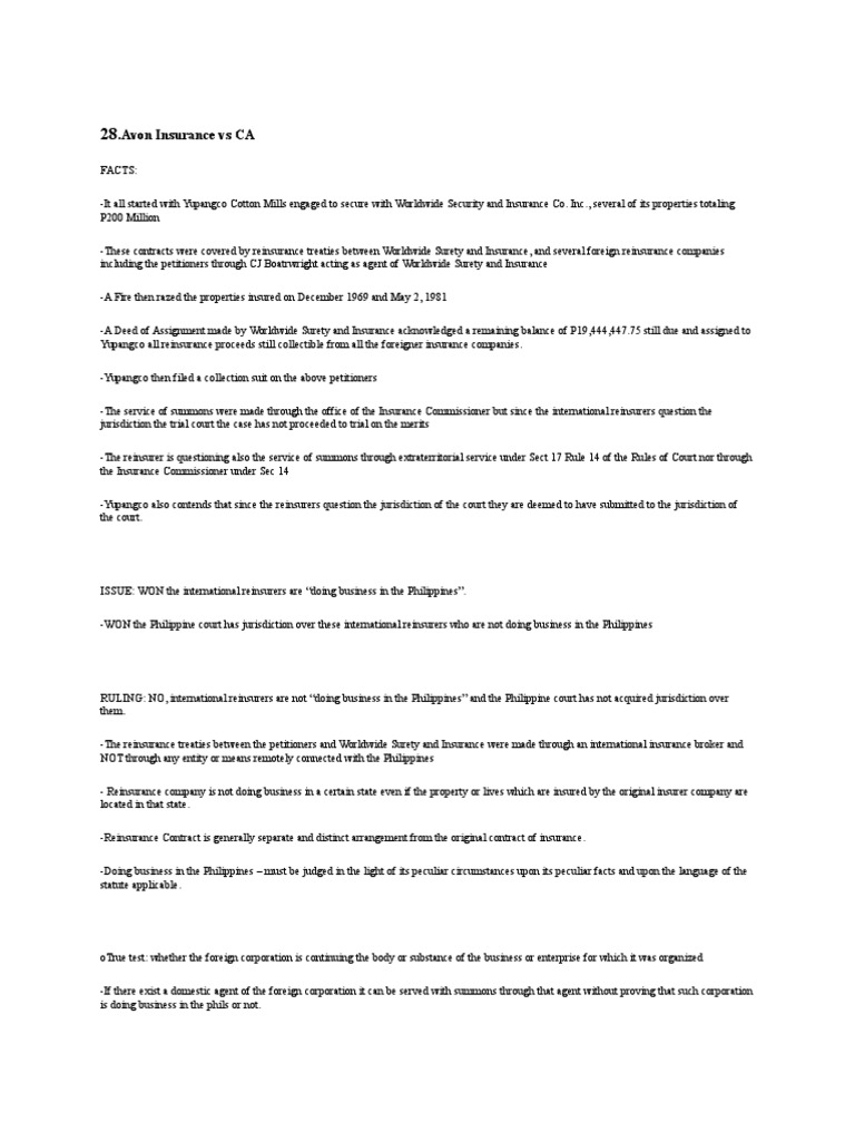 Insurance Case | Download Free PDF | Corporations | Insurance