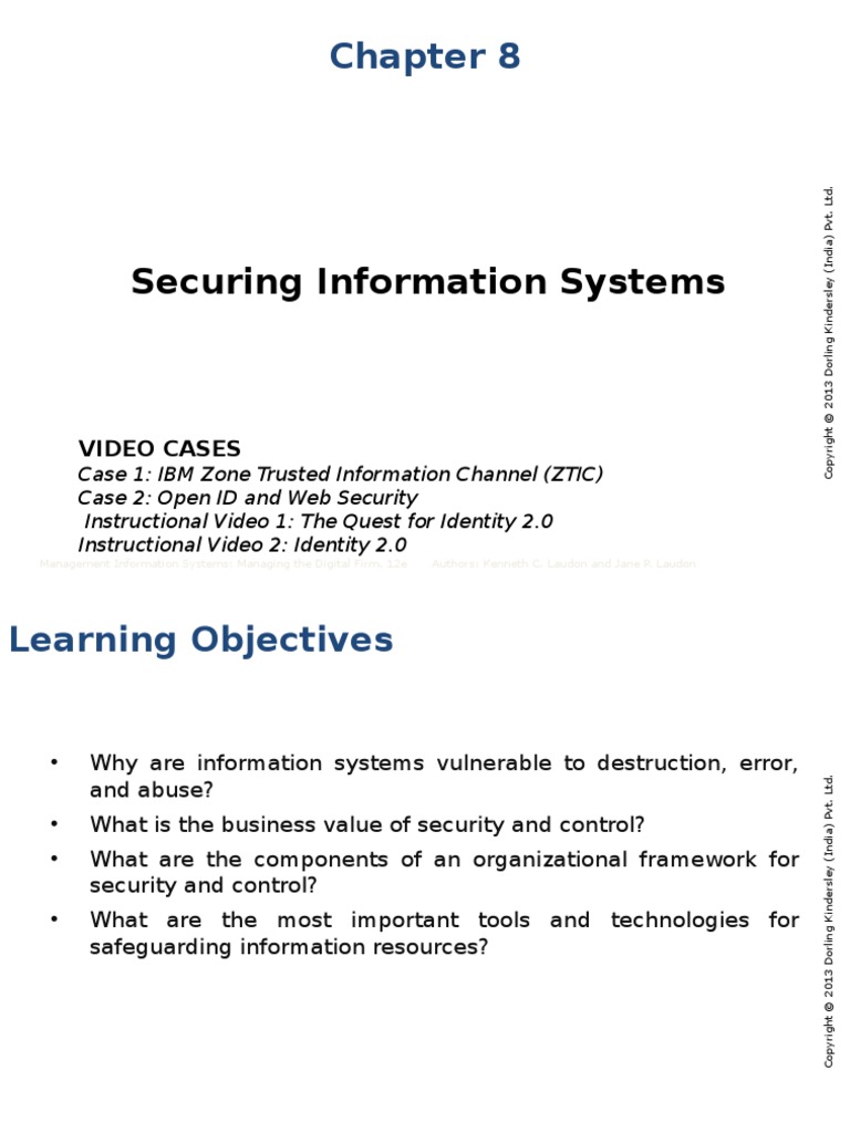Securing Information Systems: Video Cases | PDF | Public Key Cryptography | Denial Of Service Attack