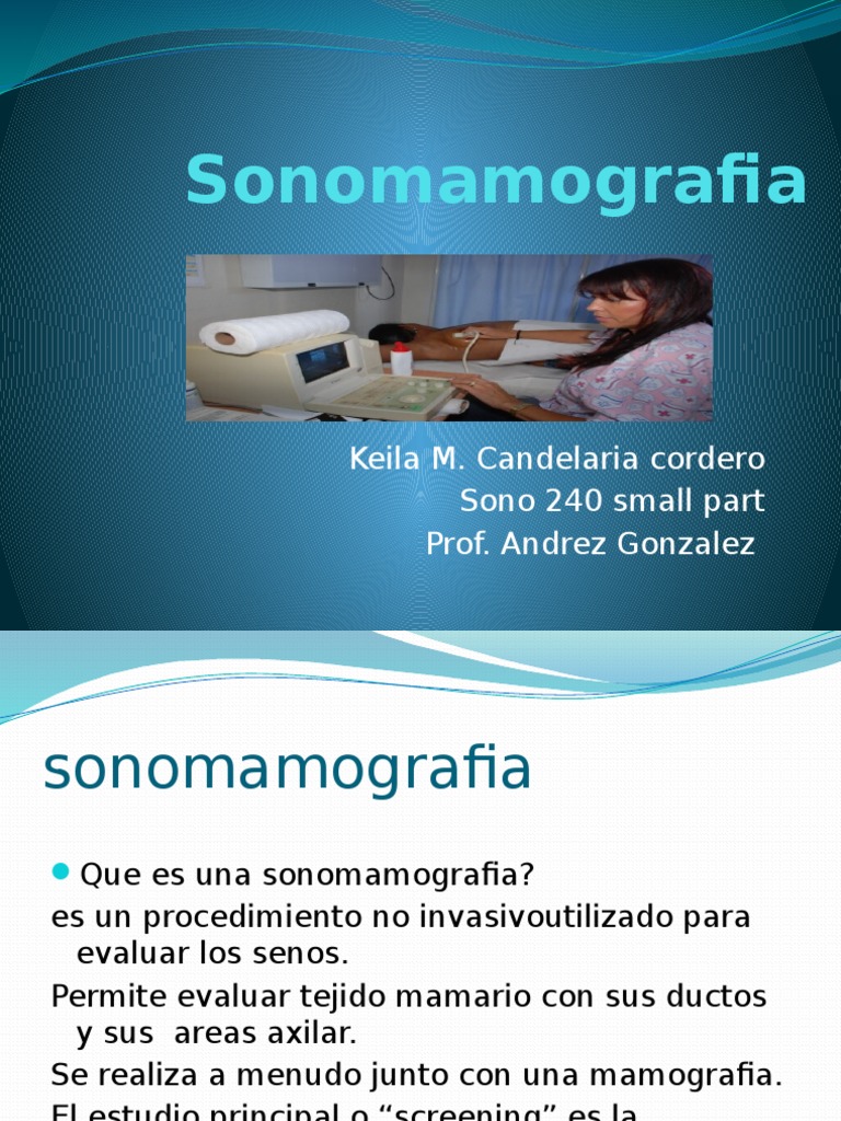 Presentacion de Sonomamografia 240 Clase Diaria | PDF | Pecho | Mamografía