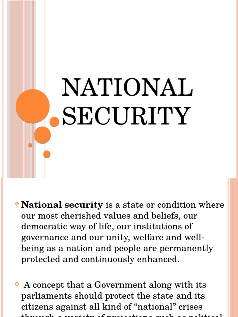 National Security | PDF | National Security | Weapons Of Mass Destruction