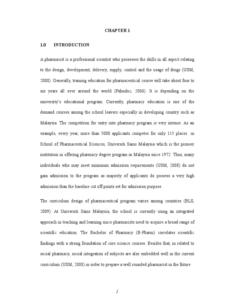 Pharmacy Thesis Final | PDF | Pharmacist | Residency (Medicine)