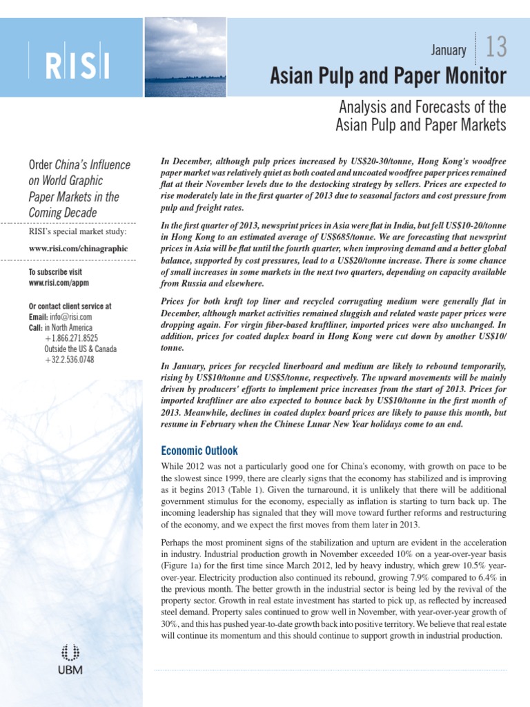 Ok, Paper by RISI | PDF | Paper | Recession