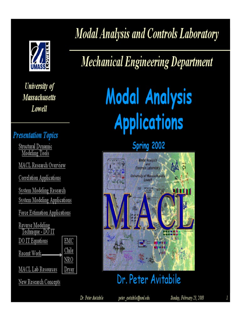 Modal Analysis Techniques Overview | PDF | Spectral Density | Normal Mode