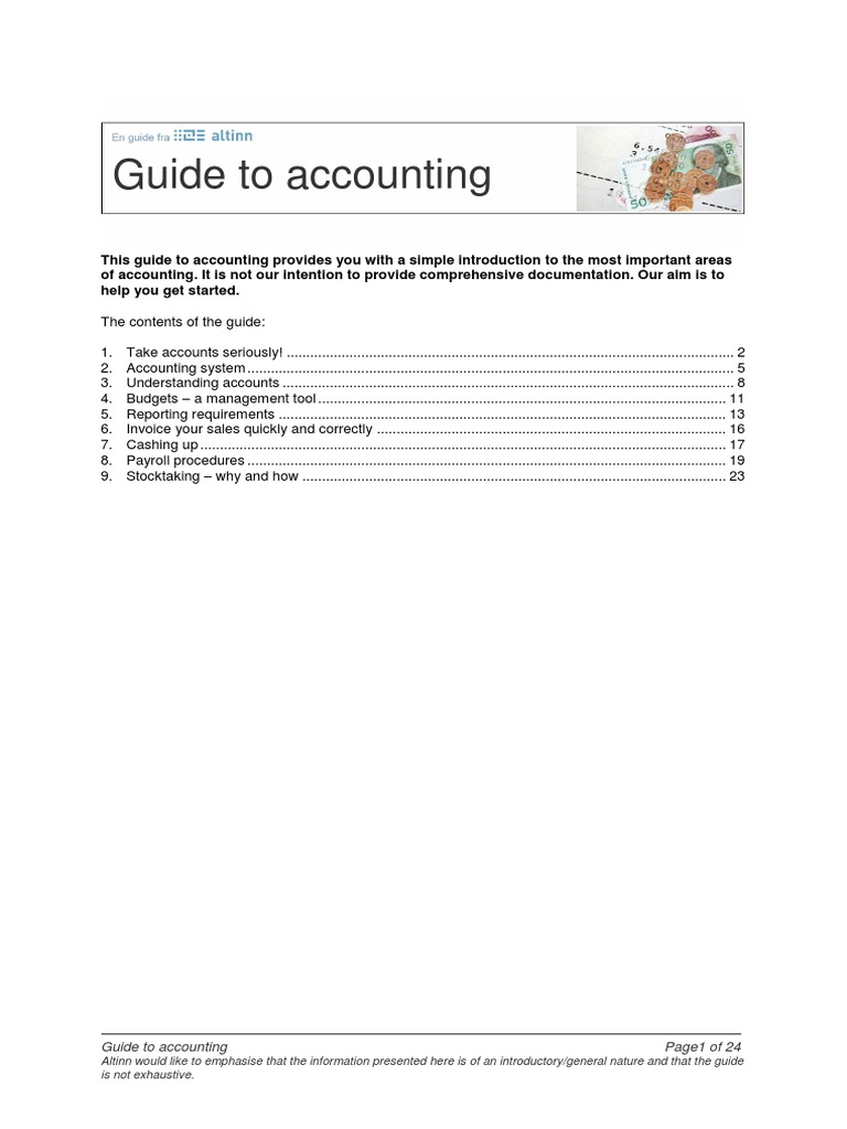 Guide To Accounting | PDF | Debits And Credits | Bookkeeping
