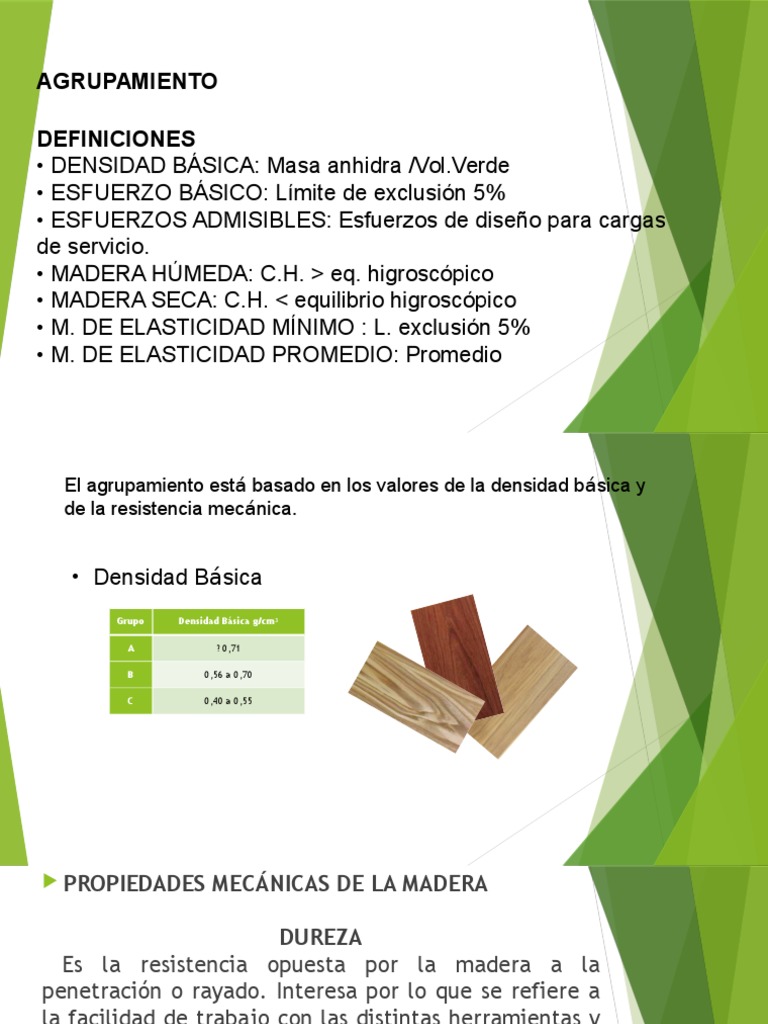 Agrupamiento y Resistencia de La Madera Norma E-010 | PDF