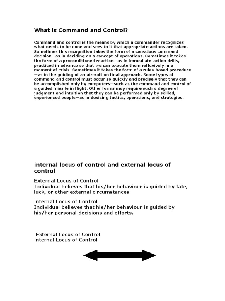 What Is Command and Control | PDF