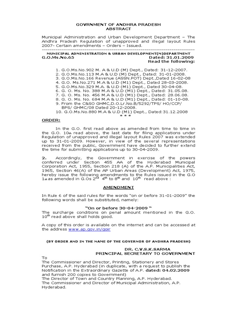 Municipal Administration & Urban Development (M) Department: WWW - Ap ...