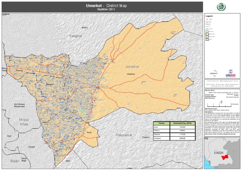 Umerkot Map | PDF
