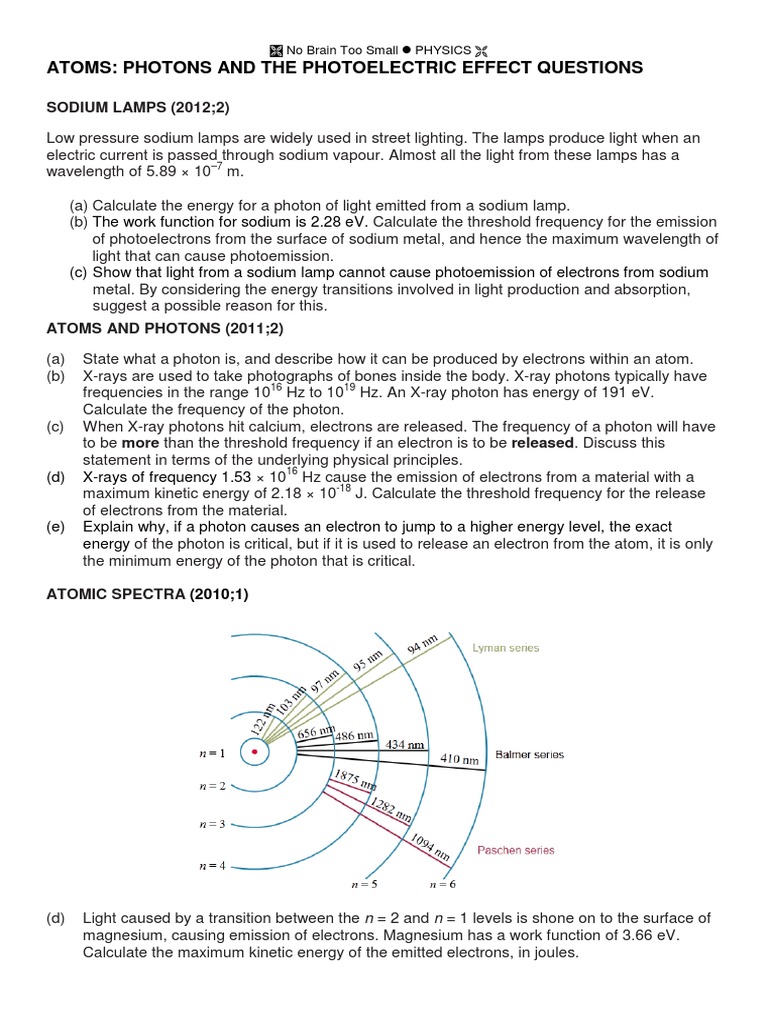 Physics: Photoelectric Effect Guide | PDF | Photoelectric Effect | Electron