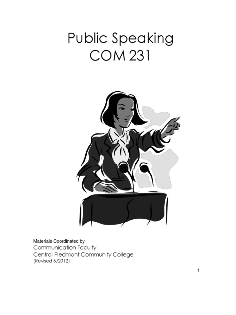 Com 231 Booklet | PDF | Public Speaking | Recycling