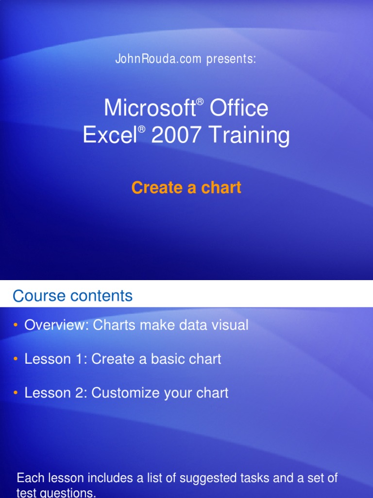 JohnRouda's Microsoft Office Excel 2007 Training | PDF | Microsoft ...