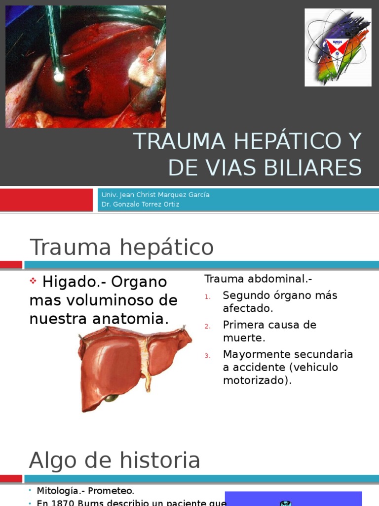 Trauma Hepatico | Hígado | Gastroenterología