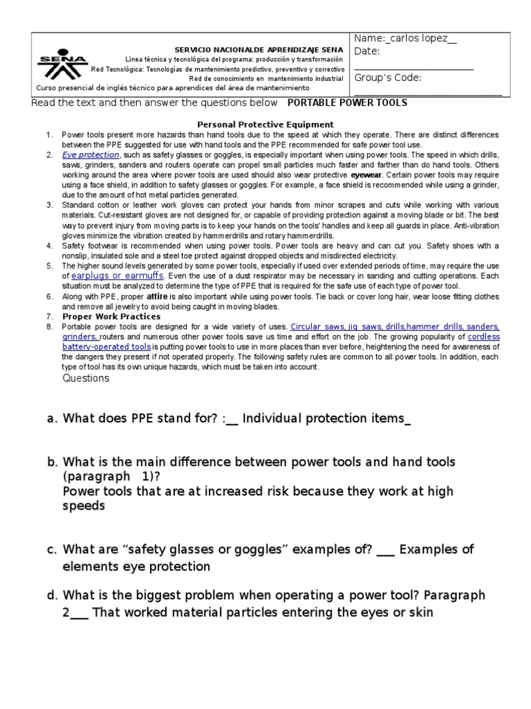 Reading Comprehension Power Tools | PDF | Tools | Glove