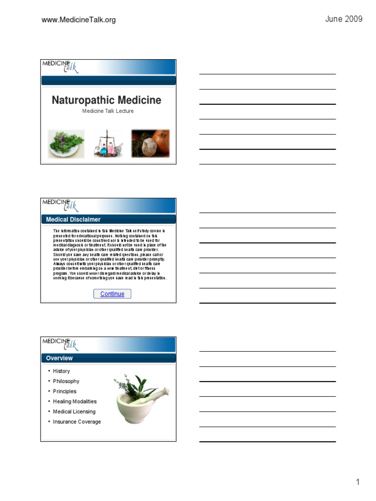 NaturoPathic Medicine Study Notes | PDF | Naturopathy | Nutrition