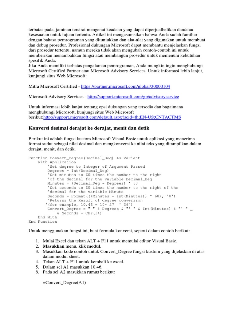 Rumus Konversi Sudut Dari Radian Ke Derjad | PDF