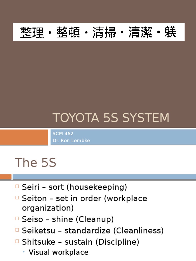 5S TPS - New | PDF | Business