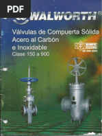 Válvulas Walworth: Acero y Diseño Avanzado | PDF | Acero | Aleación