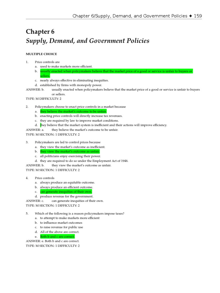 Supply, Demand, and Price Controls | PDF | Supply And Demand | Economic ...
