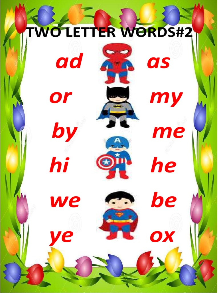 Two Letter Words#2 | PDF