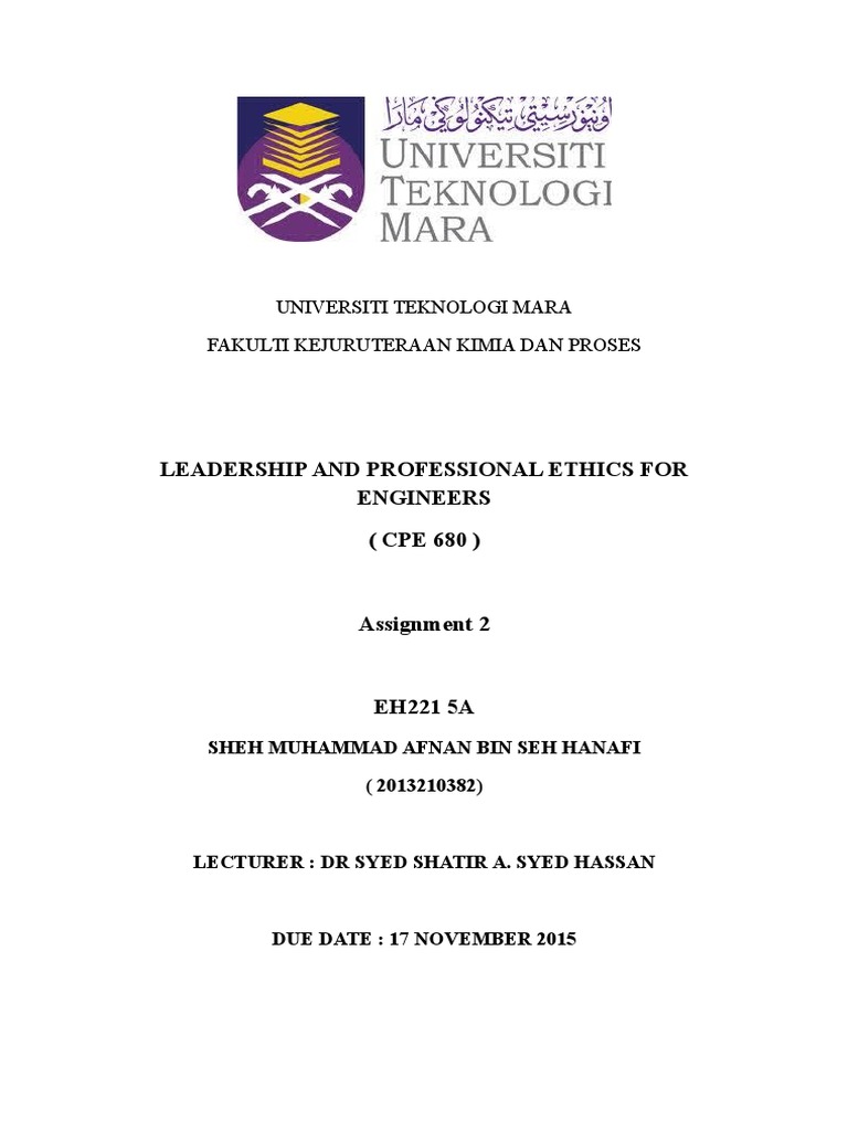 Ethics Assignment 2 | PDF | Whistleblower | Science