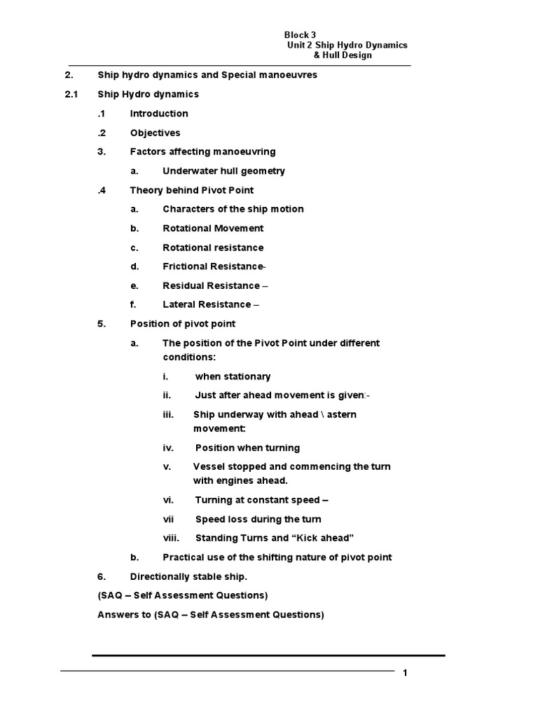 Pivot Point | PDF | Anchor | Ships