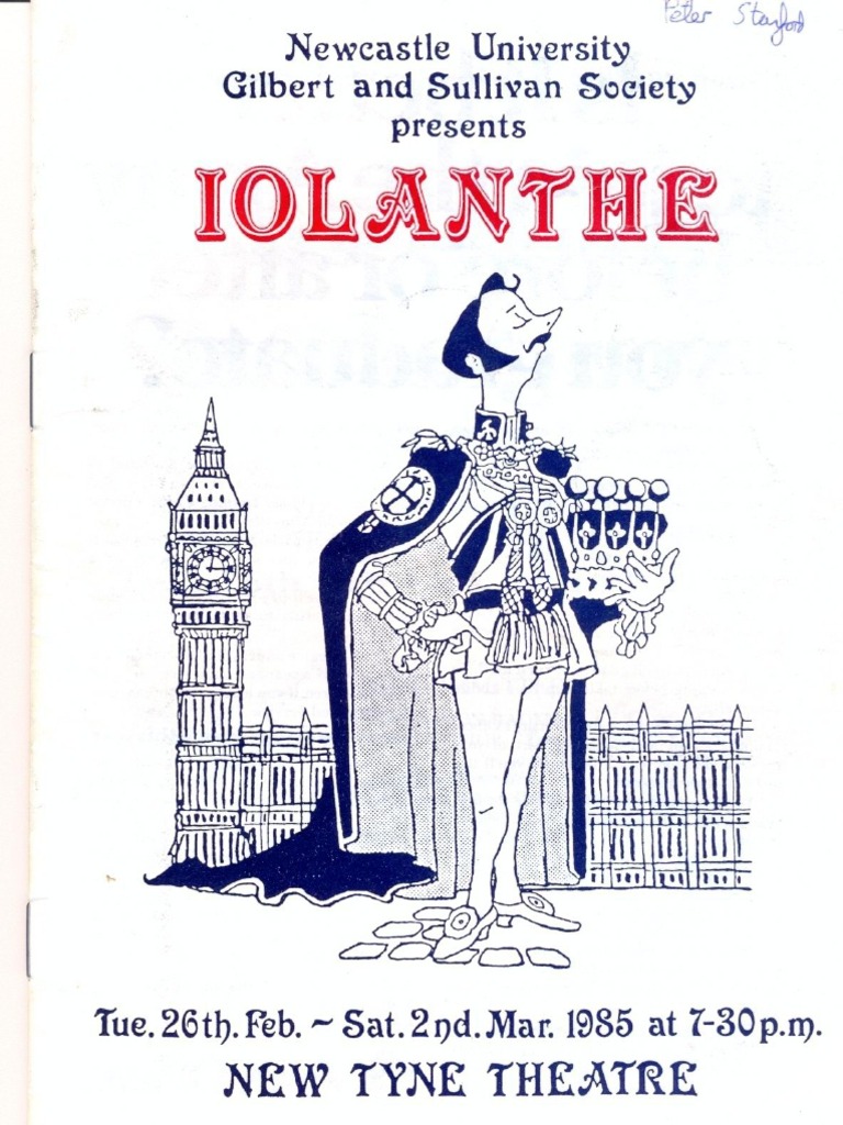 Iolanthe (1985) - Programme | PDF | Travel | Art