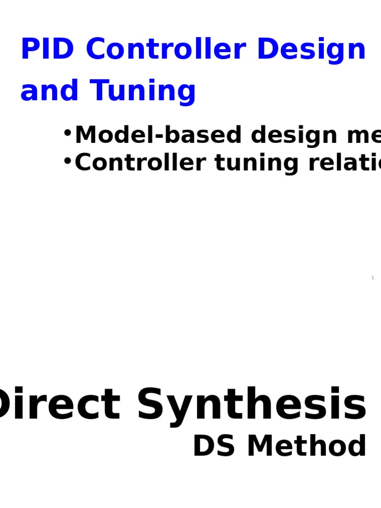 Pid Controller Design and Tuning | PDF | Control Theory | Mathematical ...