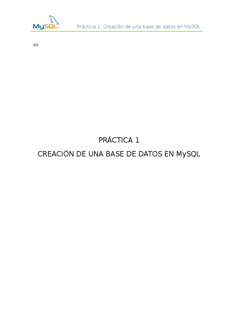 Prácticas de MySQL | Descargar gratis PDF | SQL | Tabla (base de datos)