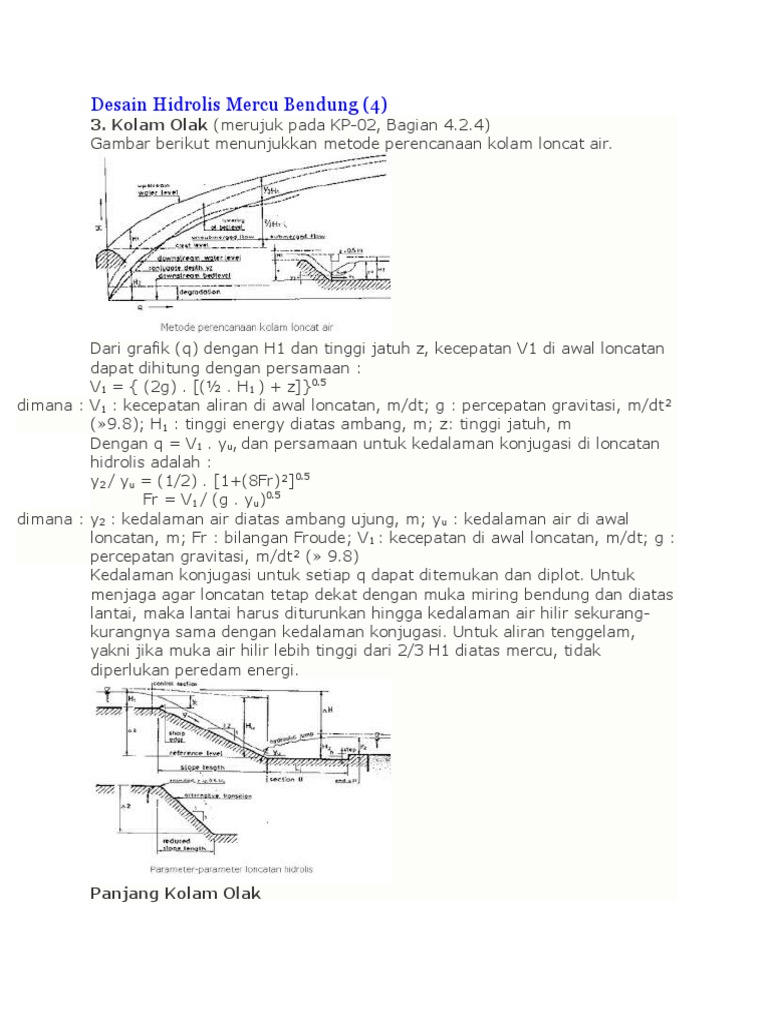 Desain Kolam Olak | PDF